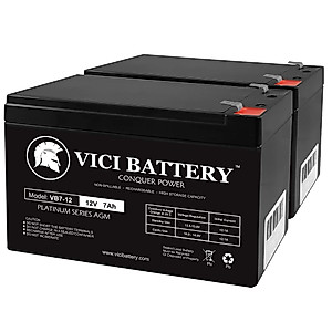 VICI Battery 12V 7AH 2 Pack SLA Battery for Viking G-5 Swing Gate Operator Brand Product