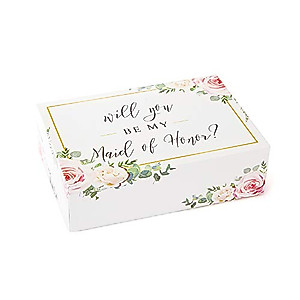 Maid of Honor Proposal Box | 1 pack | Maid of Honor Box | Maid of Honor Proposal Gift | Floral Design