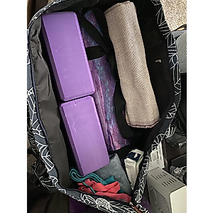 ELENTURE Large Yoga Mat Bag for Women Men, Travel Yoga Gym Bag for Pilates Office Beach Workout, Yoga Mat Tote Carrier with Mat Strap for 1/4" 1/2" Thick Exercise Yoga Mat