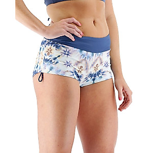 TYR Women's Standard Della Boyshort for Swimming, Yoga, Fitness, and Workout, Multi, X-Small