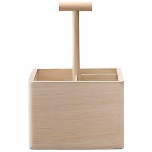 LSA Dine Oak Cutlery Holder H29cm L20cm W16cm| 1 Unit | Hand Planed Wood | DI70