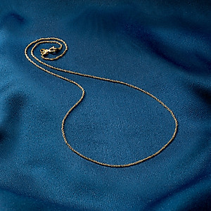 Ross-Simons Italian 1mm 14kt Yellow Gold Rope-Chain Necklace. 20 inches