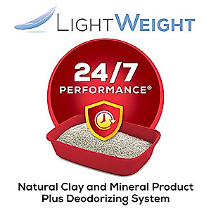 Purina Tidy Cats Lightweight Clumping Cat Litter, 24/7 Performance Multi Cat Litter - 17 lb. Box