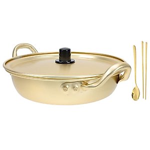 ERINGOGO 1 Set Ramen Pot Clay Pot for Cooking Saucepan with Korean Drama Korean Ramyun Pot Cooking Pot Stovetop Pots Stainless Steel Camping Cookware Household Pot Aluminum Steam Vegetable
