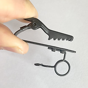 Luwigs 3pcs Lavalier Microphone Metal Tie Clips with 3pcs Lapel Mic Windscreen Foam Covers, Lapel Microphone Replacement Kit, Metal Lapel Mic Clips Sponge Cover Kit (6 Pack, 7.5mm)