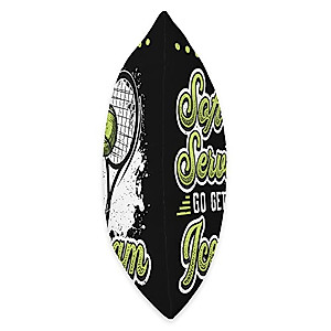Funny Tennis Lovers Gifts for Him and Her If You Want A Soft Serve Go Get Ice Cream Funny Tennis Throw Pillow, 18x18, Multicolor