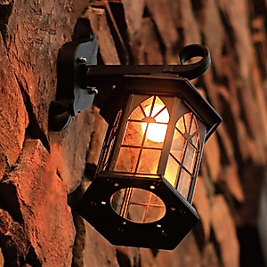 European wall light Victoria Rustic Pure Aluminum Light Vintage Waterproof Outside Wall Lantern Lamps Retro Industrial Outdoor Wall Lights Street Garden Courtyard Home Villa Lighting Wall Sconce E27(B