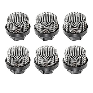 CDIYTOOL 6 Pcs Hose Inlet Strainer Filter, Inlet Suction Strainer Garden Hose Strainer Filter Pump Inlet Strainer Sprayer Filter 7/8 Thread for Garden Washers Water Filter Sprayer 390 395 495