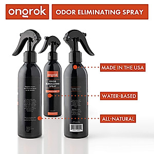 Smoke Odor Eliminator Spray by ONGROK, Natural Unscented (8 oz), Made in USA, Smell Remover for Home and Car, Air Freshener, Smoke Odor Exterminator