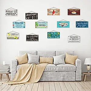 Retro Wood Sign Dragonflies Appear When Angels Are Near-Home Kitchen Bar Patio Porch garden Wall Decoration Novelty Sign 6X12 Inch