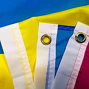 FLAGLINK Pansexual Flag 3x5Fts - Pansexuality Omnisexuality Pride Banner