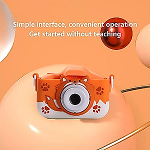 New Children's Photography Video HD Mini Digital Camera Front and Rear Dual Lens 4000W HD Children's Gift Camera Christmas Parent Child Gift