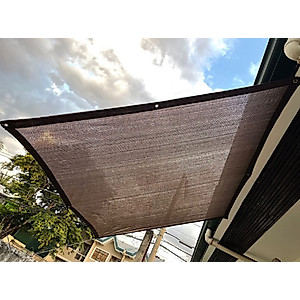 Abrotain Fence Privacy Screen Balcony Sun Shade Cloth 6'6"x9'9" 80% Shade Fabric Outdoor Patio Screens Mesh Panels Apartments Railing Cover UV Protection for Backyard Garden Porch Deck