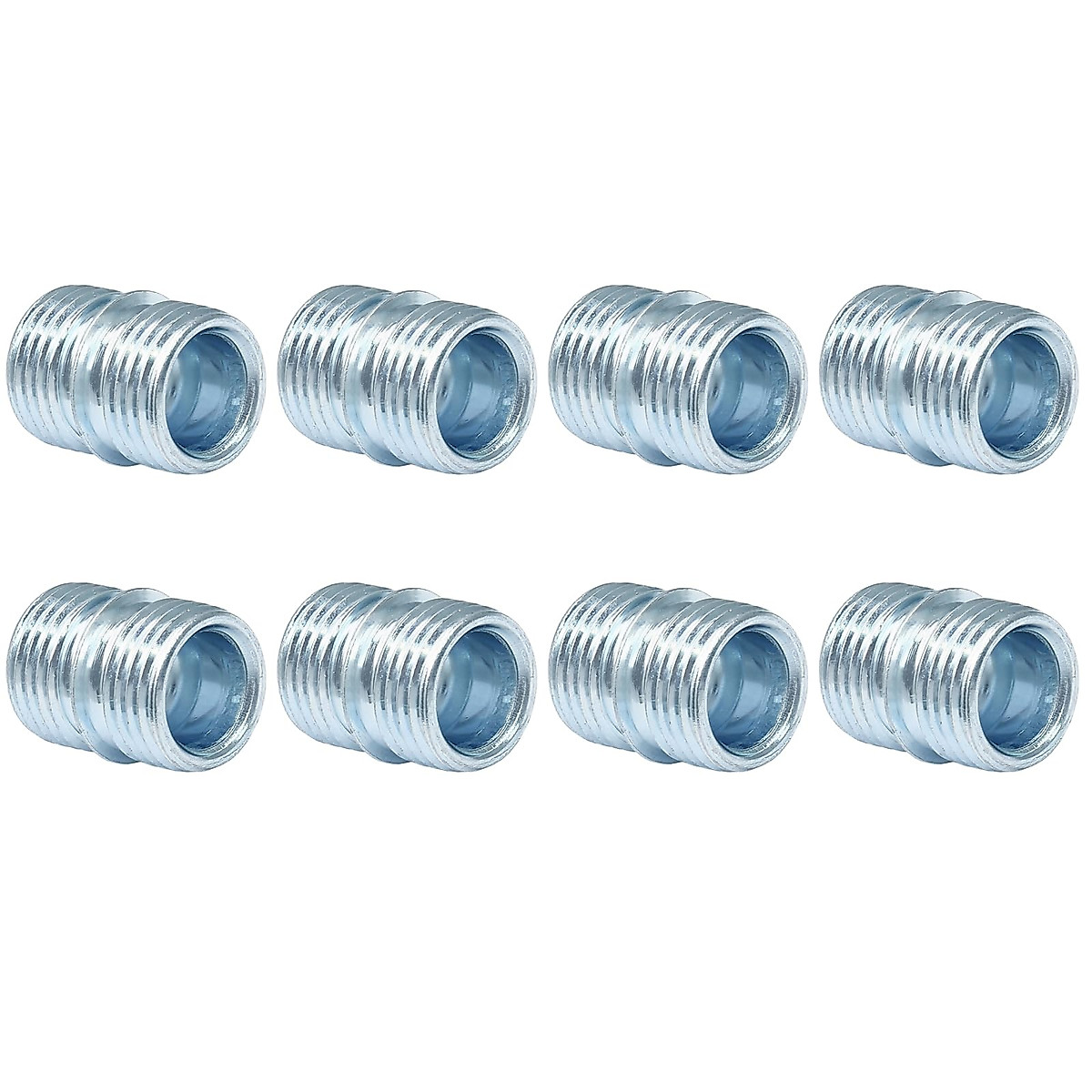 Coufce 8 PCS 3/4 Inch / 19mm Diameter Metal Rack Connector, Coarse Thread 0.035"/ 0.9mm Thick Shelving Connectors, Pole Connector, Wire Shelf Pole Connectors for Shelf Unit, Wire Rack Shelving