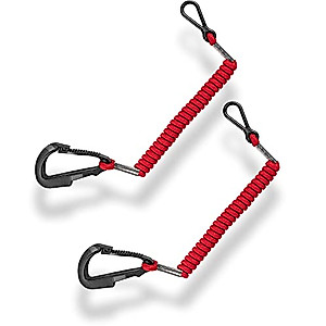 8M0092849 Boat Kill Switch Lanyard - [2 PCS] Boat Engine Emergency Stop Switch, Safety Lanyard Cord Tether for Mercury Mercruiser Outboard Motor Replacement 15920T54, 15920A54, 15920Q54, Red, 36 Inch