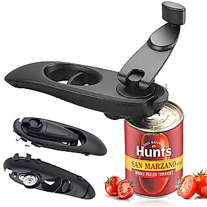 8 in 1 Can Opener Manual with Magnet, Handheld Can Opener with Long handle rotating rod, very Effort-Saving, Can easily open various cans, Suitable for outdoor camping and a gift for the elderly.