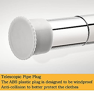 ZBYL Metal Clothes Rack Garment Wardrobe Rack, Mobile Free Standing Clothing Rolling Rack with Wheels, Portable Laundry Hanging Organizer Rack with Bottom, Retractable 120-200cm