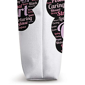 African American Black Nurse Words in Afro Tote Bag