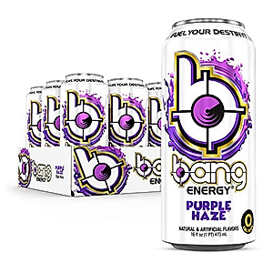 Bang Energy Purple Haze, Sugar-Free Energy Drink, 16 Ounce (Pack of 12)