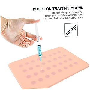 Practice Pad Skin Test Training Module Nurse Injection pad Human Body Model mannequins Manikin Injection Training Supplies Intradermal Injection Training Pad Human Skin