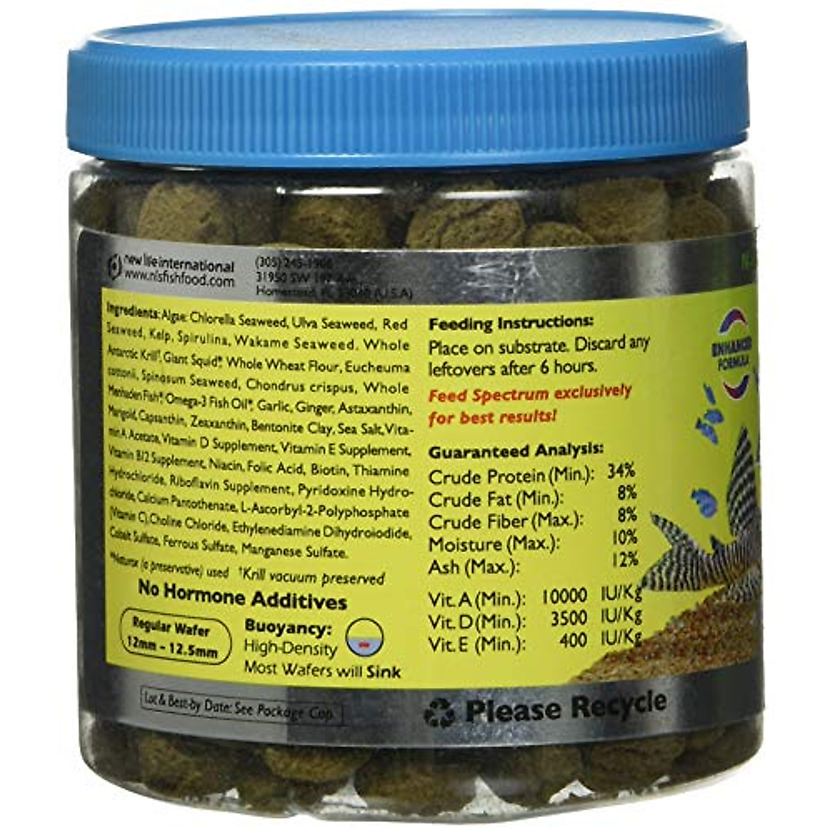 New Life Spectrum Algaemax Wafers 150g (Naturox Series)