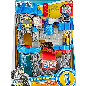 Fisher-Price Imaginext DC Super Friends Batman Toy, Wayne Manor Batcave Playset with Figure & Batcyle for Pretend Play Kids Ages 3+ Years (Amazon Exclusive)