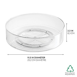 iDesign Fridge/Freeze Binz Turntable, Clear