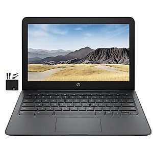 HP 2022 Newest Chromebook 11.6" HD Thin Light Laptop Computer for Business Student, Intel Celeron N3350 Up to 2.4 GHz, 4GB Memory, 32GB eMMC,Webcam, USB-C, WiFi, Bluetooth, Chrome OS+MarxsolCables