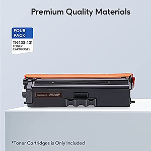 GOTOBY TN433 Compatible Toner Cartridge Replacement for Brother TN-433 TN-431 Brother HL-L8260CDW HL-L8360CDW MFC-L8610CDW MFC-L8900CDW HL-L9310CDW Printer Toner (Black, Cyan, Magenta, Yellow)