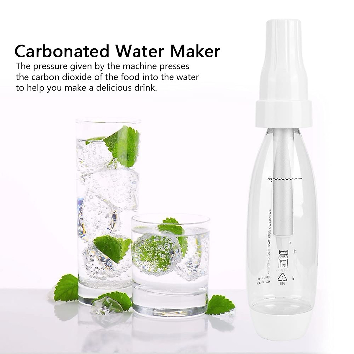 Portable Soda Maker hine for Home, for Sparkling Water Maker, for Sparkling Water Maker Use Standard CO2 Cylinder for personally constructed Beverages Bubble Fruit Cocktail healthe Drinks