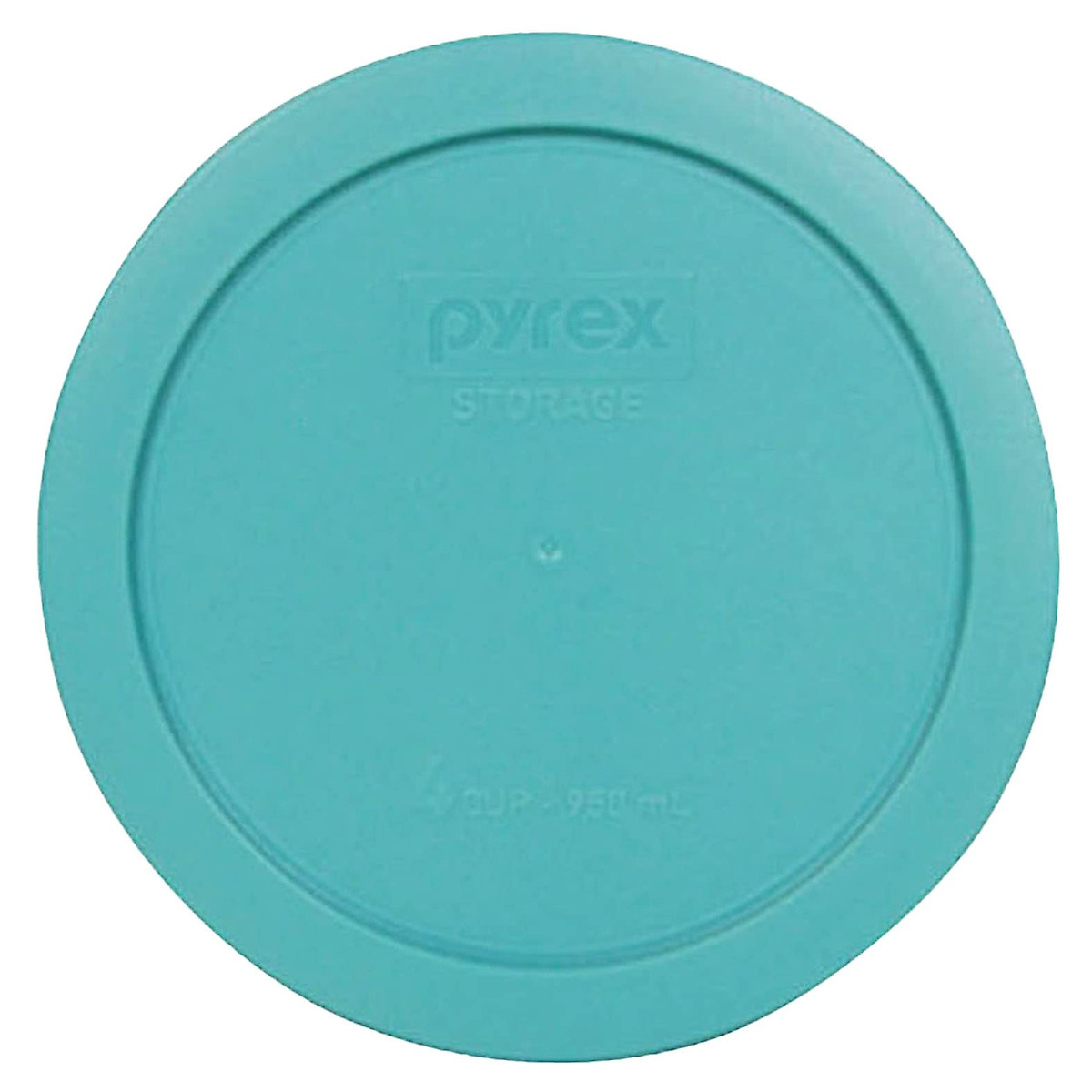 Pyrex Turquoise (3) 7202-PC, (3) 7200-PC, (2) 7201-PC, & (2) 7210-PC Plastic Food Storage Replacement Lids, Made in USA
