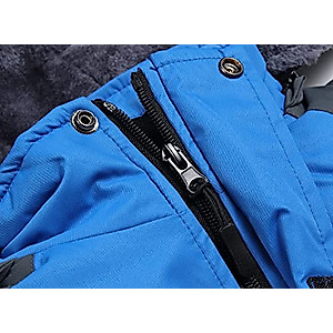 Keevoom Winter Coat for Boys 10-12,Children's Fleece Lined Warm Outdoor Ski Jacket Waterproof Windproof Raincoat Hooded