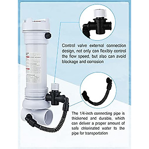 320 Pool Chlorinator Compatible with Rainbow 320 Chlorinator 171096 Automatic Inline Chlorine/Bromine Feeder, 320 Chlorinator Can Handle Up to 70000 Gallons of Water