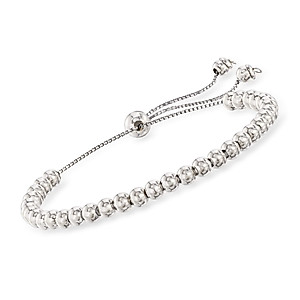 Ross-Simons 4-9mm Cultured Pearl and Sterling Silver Bead Jewelry Set: 3 Bolo Bracelets