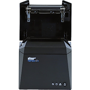 Star Micronics TSP143IVUW Wi-Fi (WLAN)/USB-C/Ethernet (LAN) Thermal Receipt Printer with CloudPRNT, Cutter, and Internal Power Supply - Gray