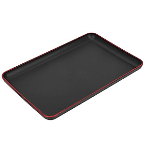 Weojeviy Plastic Tray, Japanese-Style Rectangular Plastic Tray, Food Tray, Multifunctional Rectangular Restaurant Service T Set Party Coffee Table Kitchen Home and Hotel(30 * 20cm)