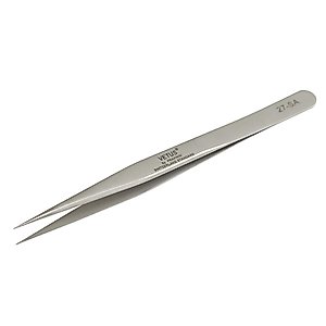 Vetus Slant Tip Tweezers Stainless Steel Pointed Eyebrow Lash Pro Tool High Precision (27-SA)