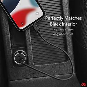 dé [MFi Certified & CarPlay Compatible] 1ft Short Lightning Cable, Short USB to Lightning Cable, Silicone Cable - Super Flexible & Soft, for iPhone 14/13/12/11/X/8/iPad