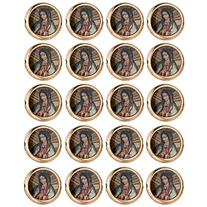 Cottvott 20pcs Our Lady of Guadalupe Saint Jude Spacer Beads for DIY Rosary Necklace Bracelet Jewelry Making Charms Part Loose Beads