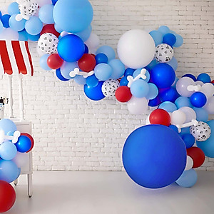 RUBFAC 36in Royal Blue Giant Balloons, 5pcs Royal Blue Latex Helium Balloons for Birthday Party Photo Shoot Graduation Baby Shower Decoration
