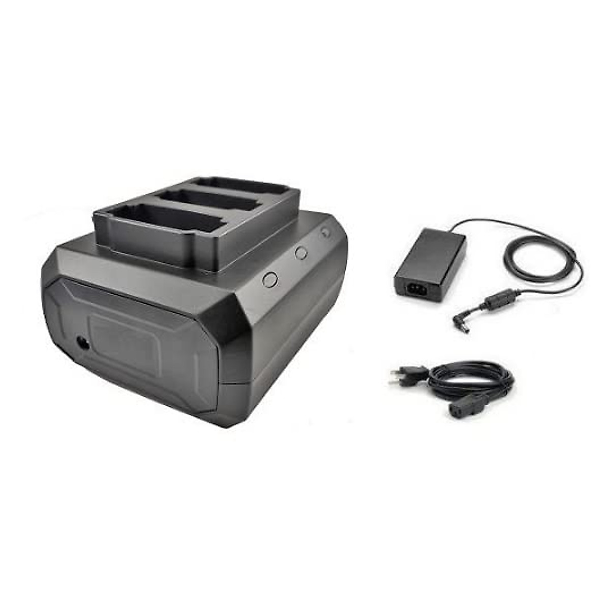 3-Slot Battery Charging Cradle Kit for MC9300, MC930B, MC930P Android Barcode Scanners | (Power Supply Included)