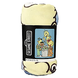 Bioworld Sesame Street Characters Throw Blanket
