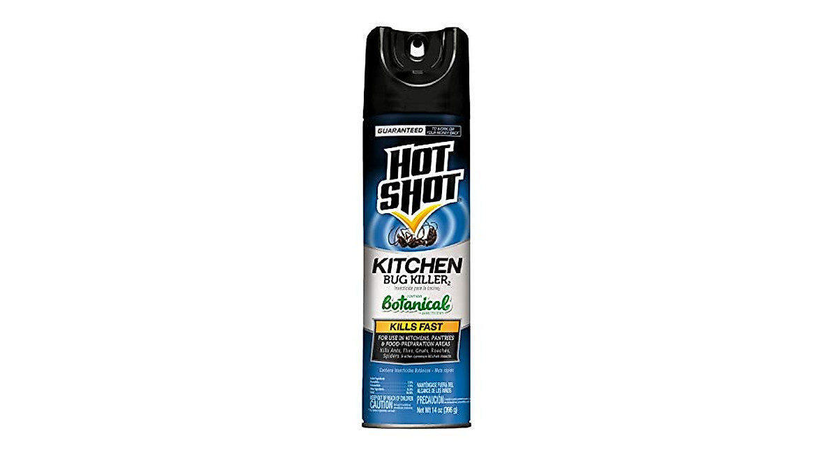 Hot Shot Kitchen Bug Killer Spray | Controls Ants, Roaches & Spiders