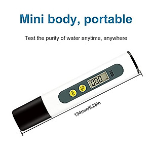 TDS Tester,TDS Meter Digital Water Tester,Water Quality Tester Filter Pen,0-9999 ppm,Accuracy Testing Water Quality for Drinking Water Purity Test, Swimming Pools, Aquariums, Etc.
