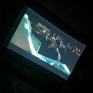 Inflatable projector screen 14 ft for Outside Support Front & Rear Projection Blow up Movie Screen with Fast Low-Noise Built-in Blower for Backyard Movie Night, Parties, Celebrations