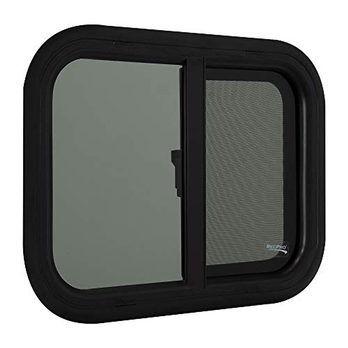 RecPro RV Window | 20" W x 15" H | Teardrop Horizontal Slide | RV Window Replacement | Optional 1 1/2" Trim (2 Windows, with Trim Kit) | Made in USA