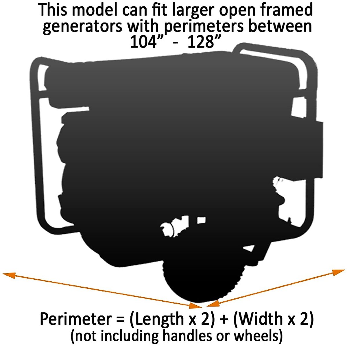 GenTent XL Generator Running Cover - Universal Kit (Standard, Grey) - for Larger Open Frame Generators