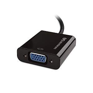 Cable Matters DisplayPort to VGA Adapter Male to Female, Gold Plated DP to VGA Adapter, Display Port to VGA Convertor, in Black