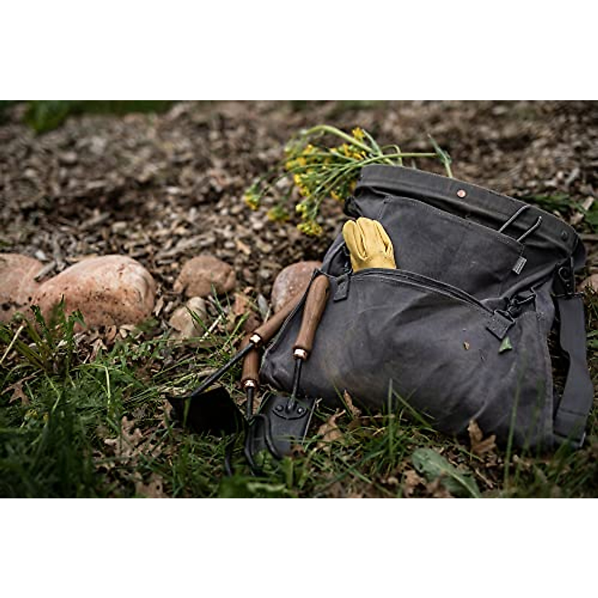 Barebones | Harvesting & Gathering Bag - Convertible Straps, Weather- & Water-Resistant Waxed Canvas