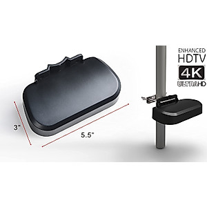 CeKay TV Antenna Amplifier Signal Booster, HDTV Preamplifier, HD Digital VHF UHF Amplifier, with 4G LTE Filter